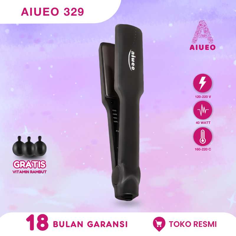 Jual Catokan AIUEO 329 Nara - Catok Rambut Curly and Hair Straightener ...