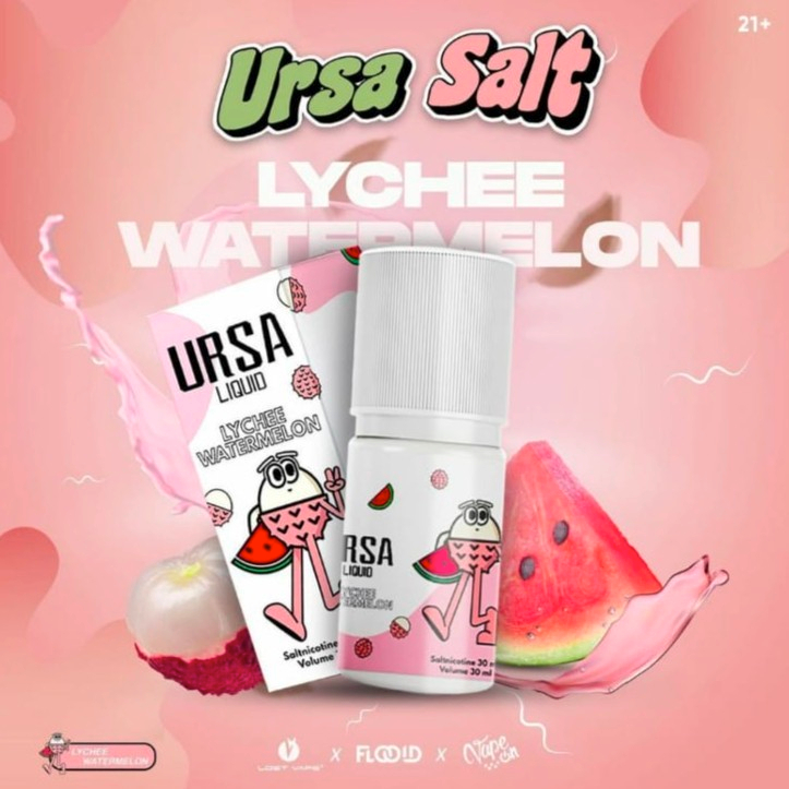 Jual LIQUID FOOM URSA SALT LYCHEE WATERMELON 30ML 30MGE | Shopee Indonesia