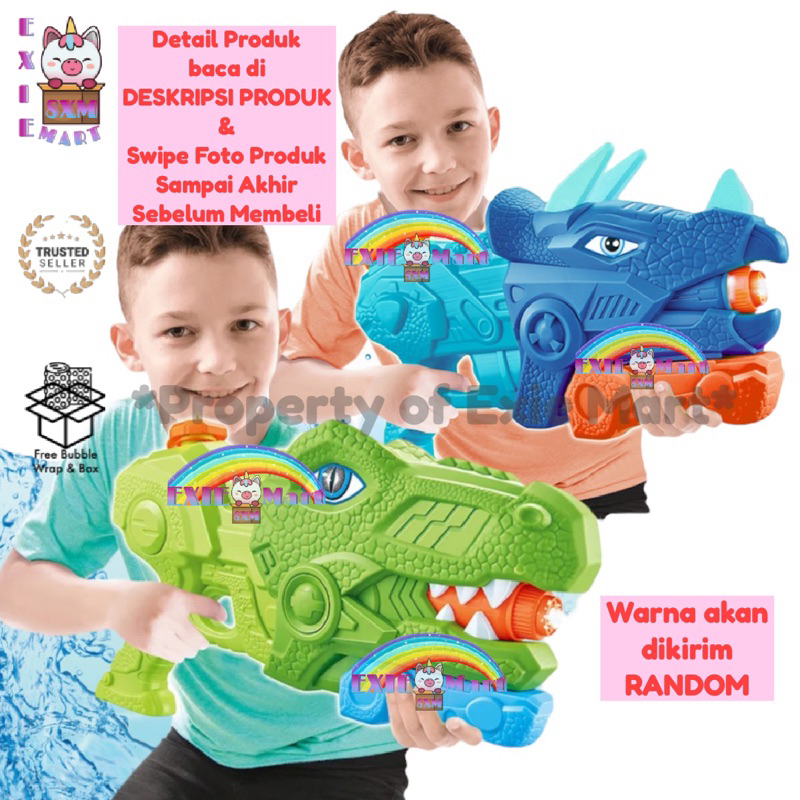 Jual MAINAN ANAK [BI31-32] TEMBAKAN AIR DINO TRICERAPTORS T-REX JUMBO ...