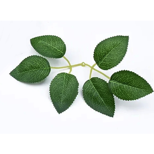 Jual Daun Mawar Cabang 6 Premium MIRIP ASLI Artificial Leaf Kain Filler ...