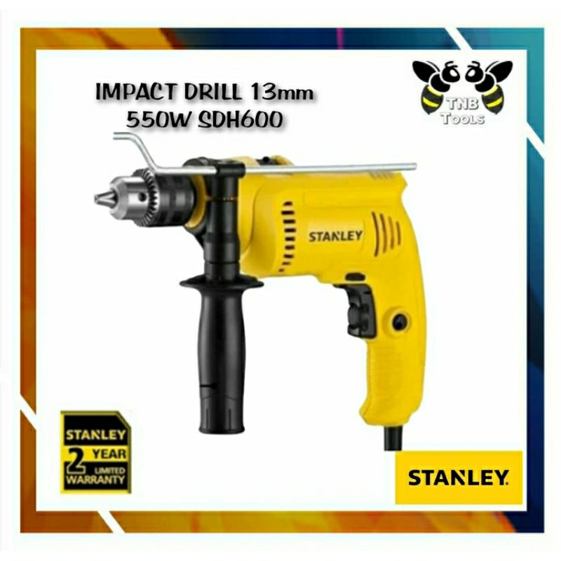 Jual STANLEY Impact Drill 13mm 550W SDH600 | Mesin Bor Impact Listrik ...