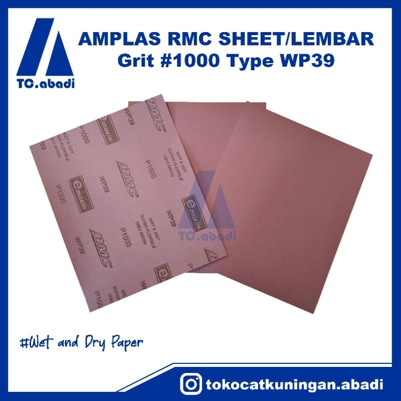 Jual AMPLAS RMC UNGU SHEET/LEMBAR - WP 39 Grit P120 , P220 , P240 ...