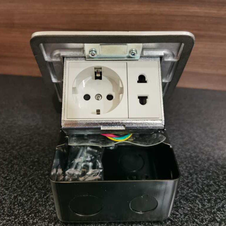 Jual Stop Kontak Lantai Floor Outlet Stop Kontak Tanam Stainless ...