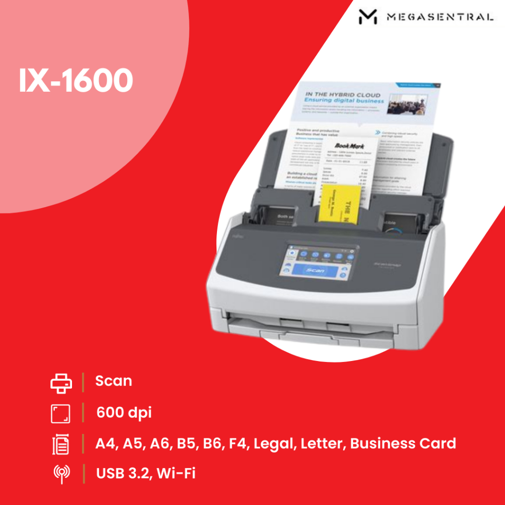 Jual Ricoh ScanSnap iX1600 Scanner IX 1600 Scan Snap | Shopee Indonesia