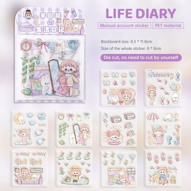 Jual COD Sticker Momo 10 Lembar Sticker Keke Sticker Waterproof 10 ...