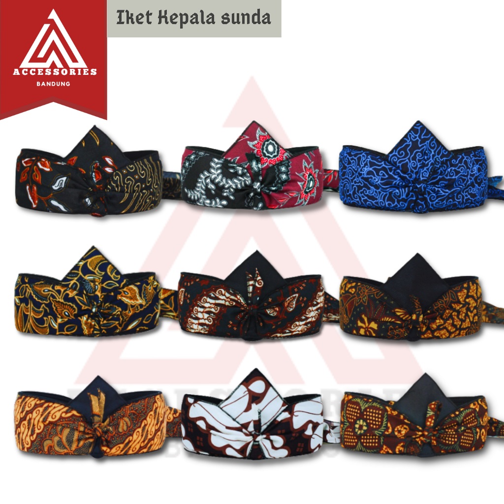Jual Iket sunda tradisional dewasa & anak motif batik belangkon bolong ...