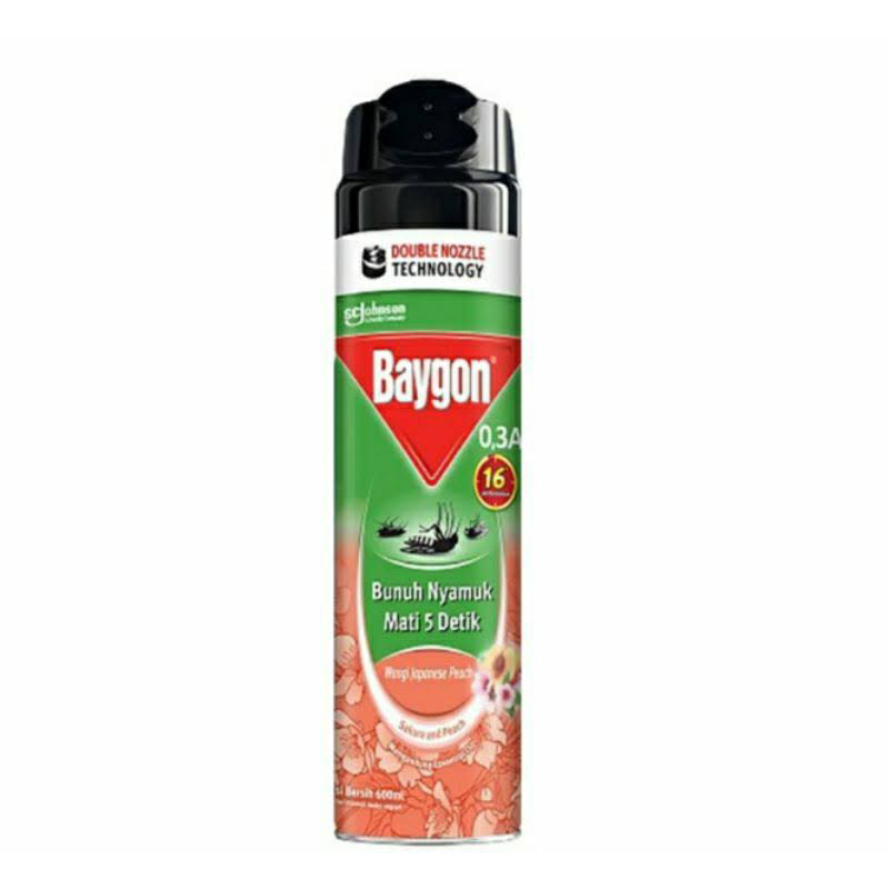Jual Baygon Aerosol semprot Japanese Peach 600ml | Shopee Indonesia