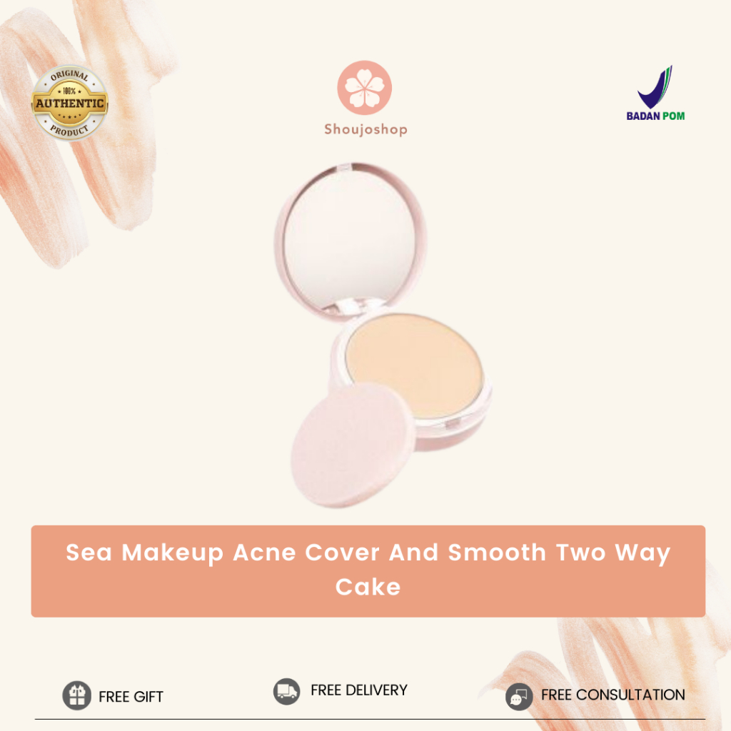Jual Sea Makeup Acne Cover And Smooth Two Way Cake | Shopee Indonesia