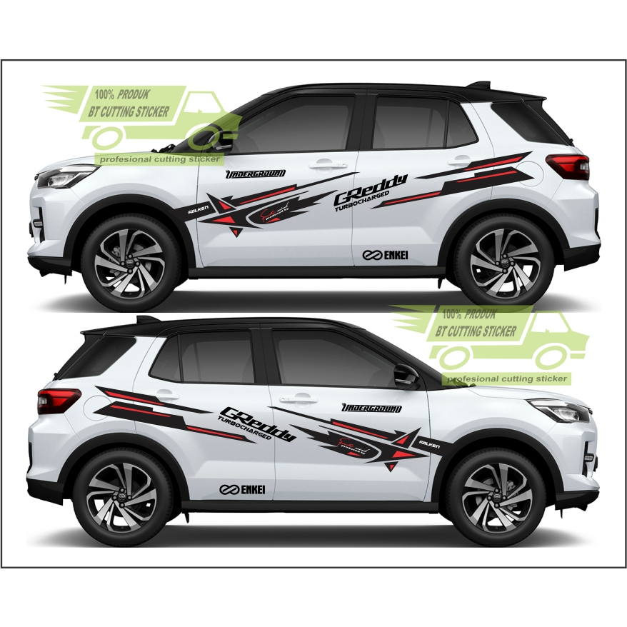 Jual R21 stiker toyota raize stiker list body sticker mobil raize ...