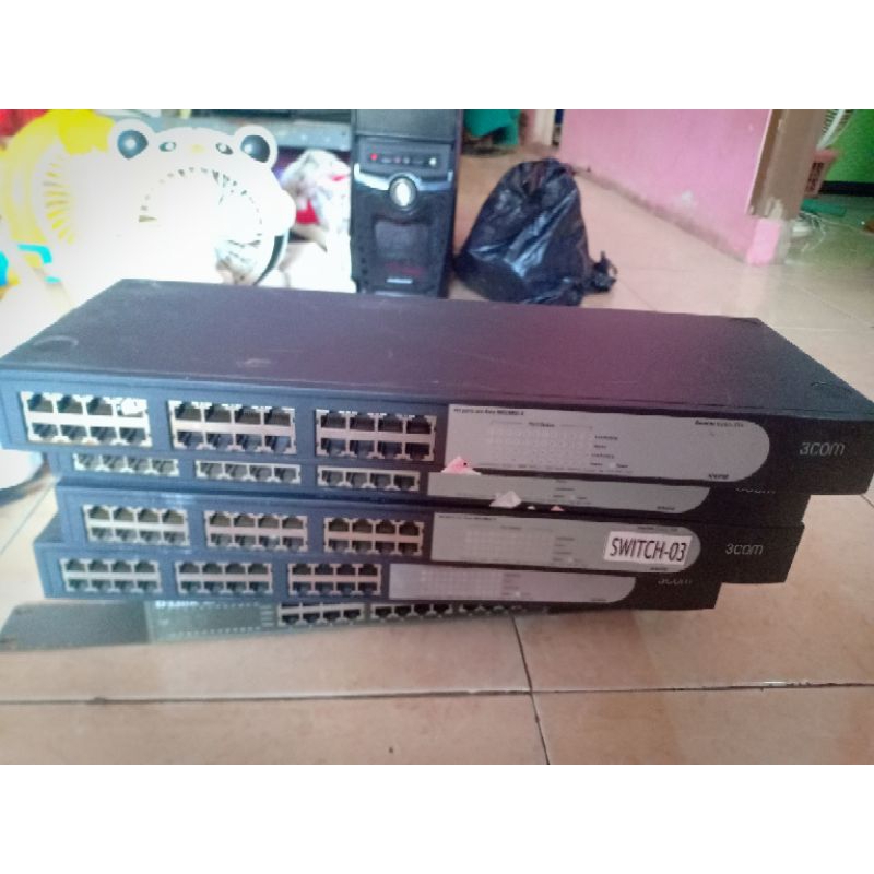 Jual Switch Hub 3com 24 port 10/100 sesuai deskripsi | Shopee Indonesia