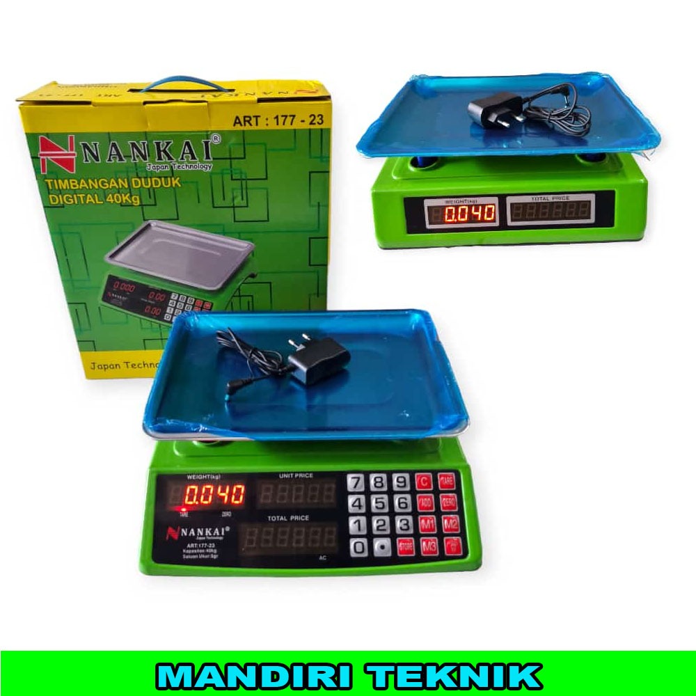 Jual Timbangan Digital 40 Kg Body Pvc - Nankai Timbangan Depan Belakang ...
