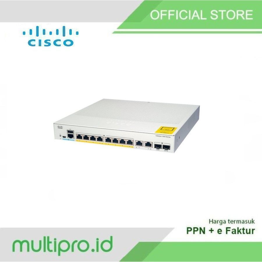 Jual Cisco C1000-8P-2G-L Catalyst 1000 Series Switch + Smart Net - SNTC ...