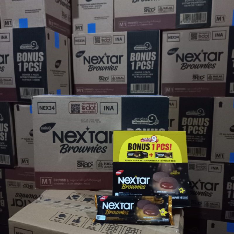 Jual Nextar brownies 34 gram 1 dus isi 8 box 1 box isi 11 pcs | Shopee ...