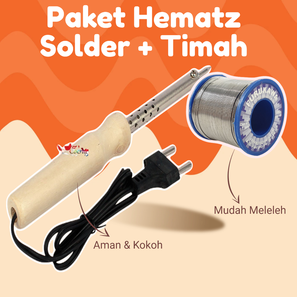 Jual Home SOLDER Paket Timah / PEMANAS TEMBAGA / Soldering Iron | Shopee Indonesia