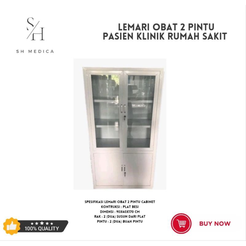 Jual Lemari Obat 2 Pintu Pasien Klinik Rumah Sakit Berkualitas | Shopee ...