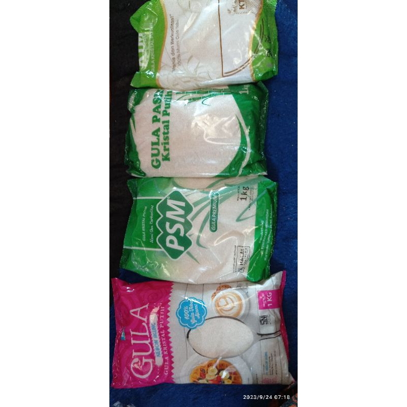 Jual GULA KTM / PSM / PIEKO /Gula kristal Putih 1kg | Shopee Indonesia