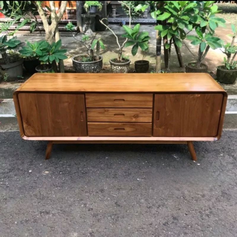 Jual BUFFET KAYU JATI MINIMALIS KLASIK [FINISHING] | BUFET TV KAYU JATI ...