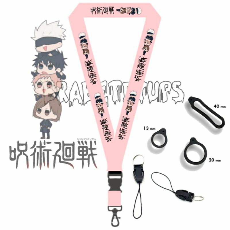 Jual LANYARD JUJUTSU KAISEN TALI LANYARD ART / GANTUNGAN HANDPHONE PODS ...