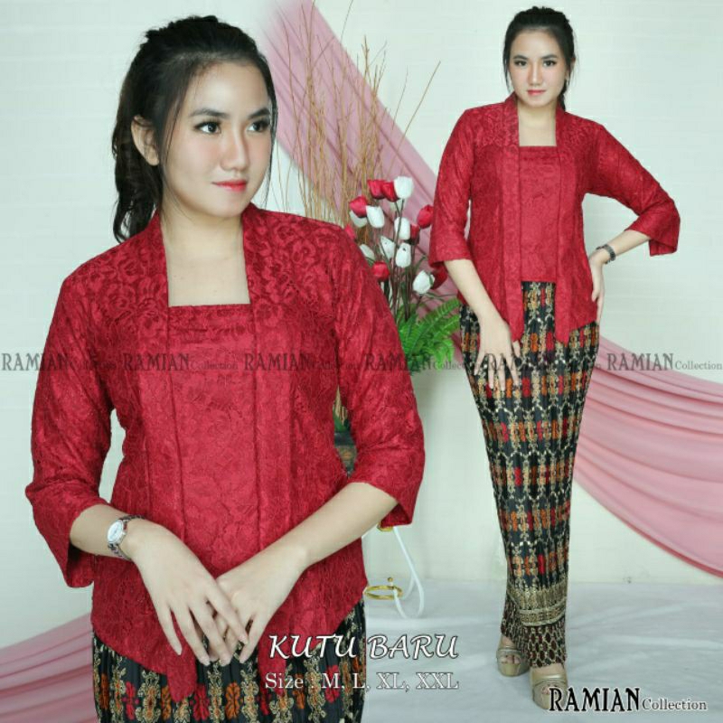 Jual Stelan Kutu Baru Brokat /kebaya pesta /kebaya wisuda /kebaya modren /kebaya kondangan ...