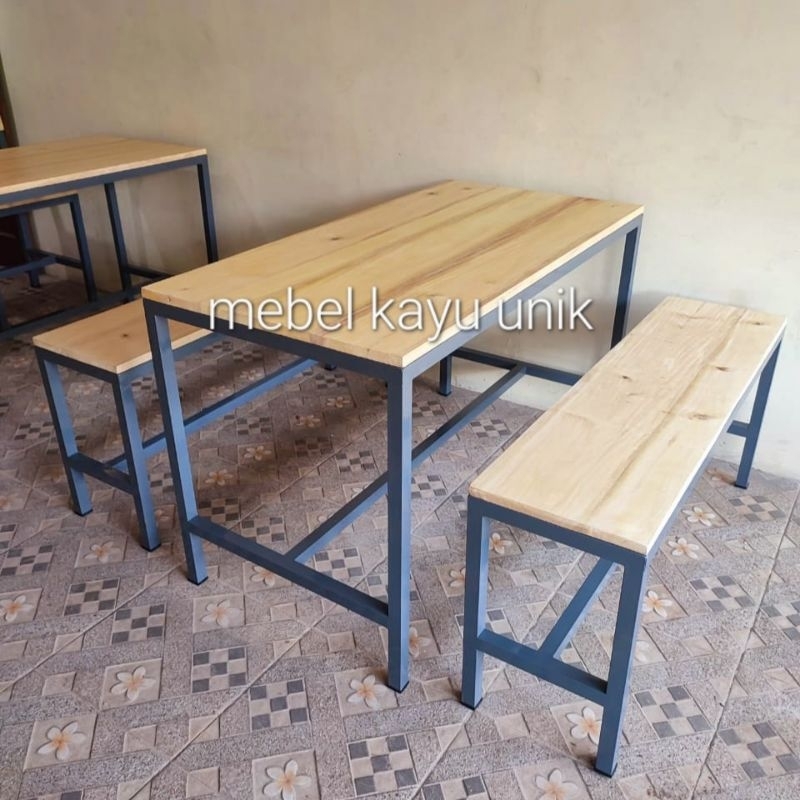 Jual MEJA KURSI PANJANG INDUSTRIAL, MEJA CAFE, WARUNG, RANGKA BESI ...