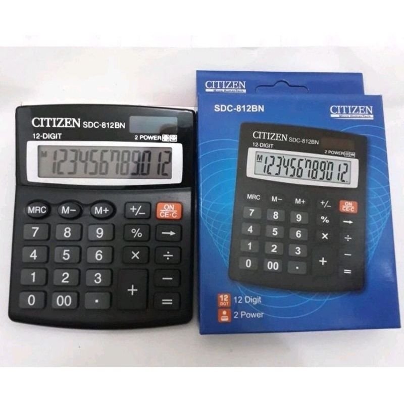 Jual kalkulator citizen 12 digit CT 812BN | Shopee Indonesia
