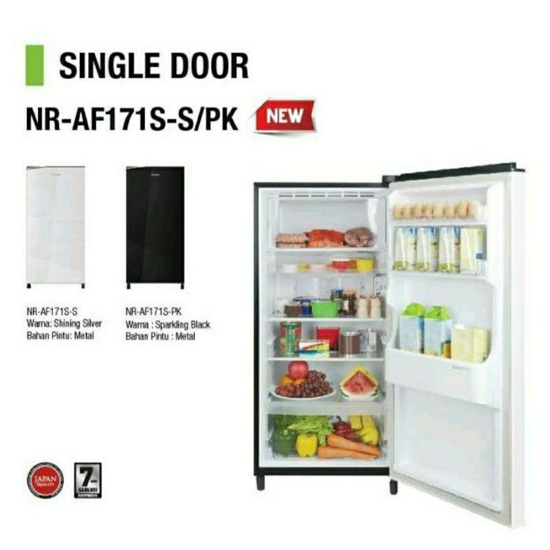Jual KULKAS PANASONIC 1 PINTU NR AF171SS GARANSI RESMI AF 171 SS 171SS ...