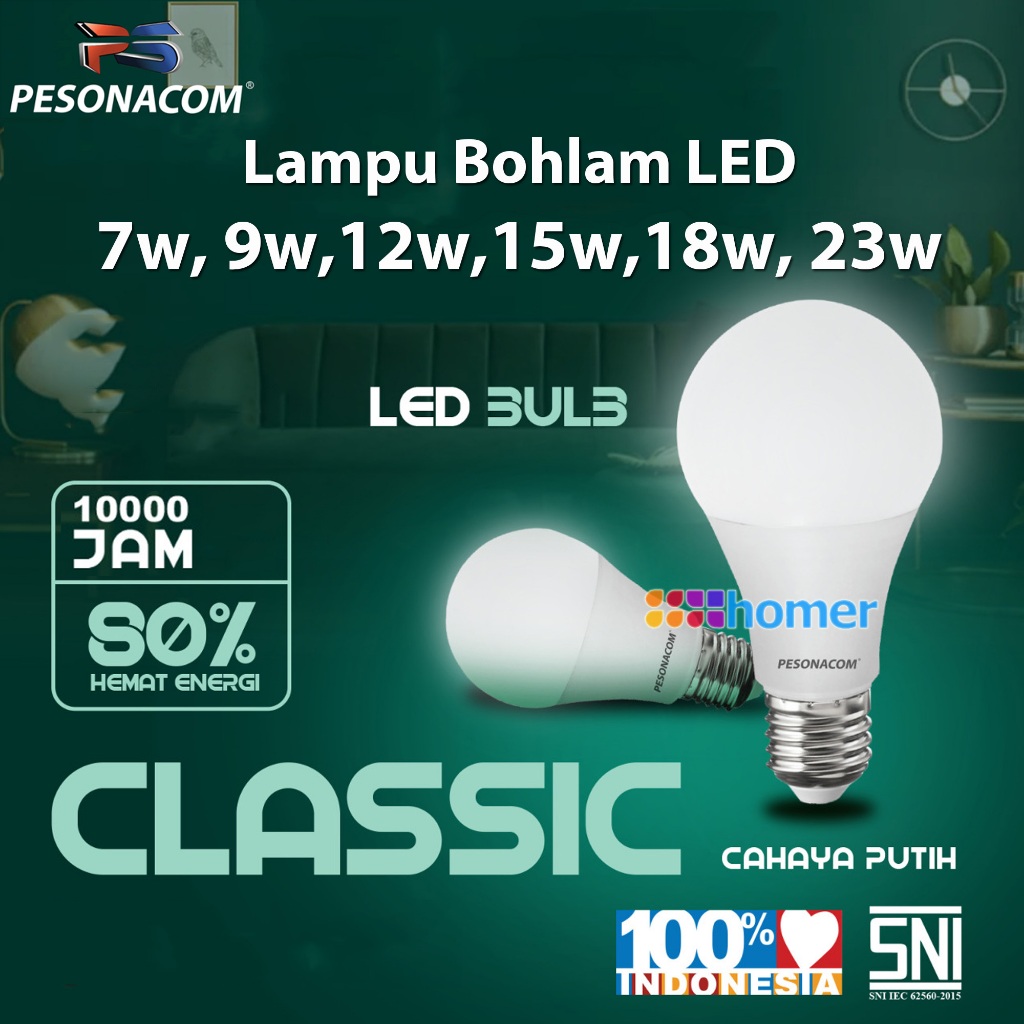 Jual PESONACOM Lampu LED Bohlam Bulb lampu bohlam bola lampu LED Rumah ...