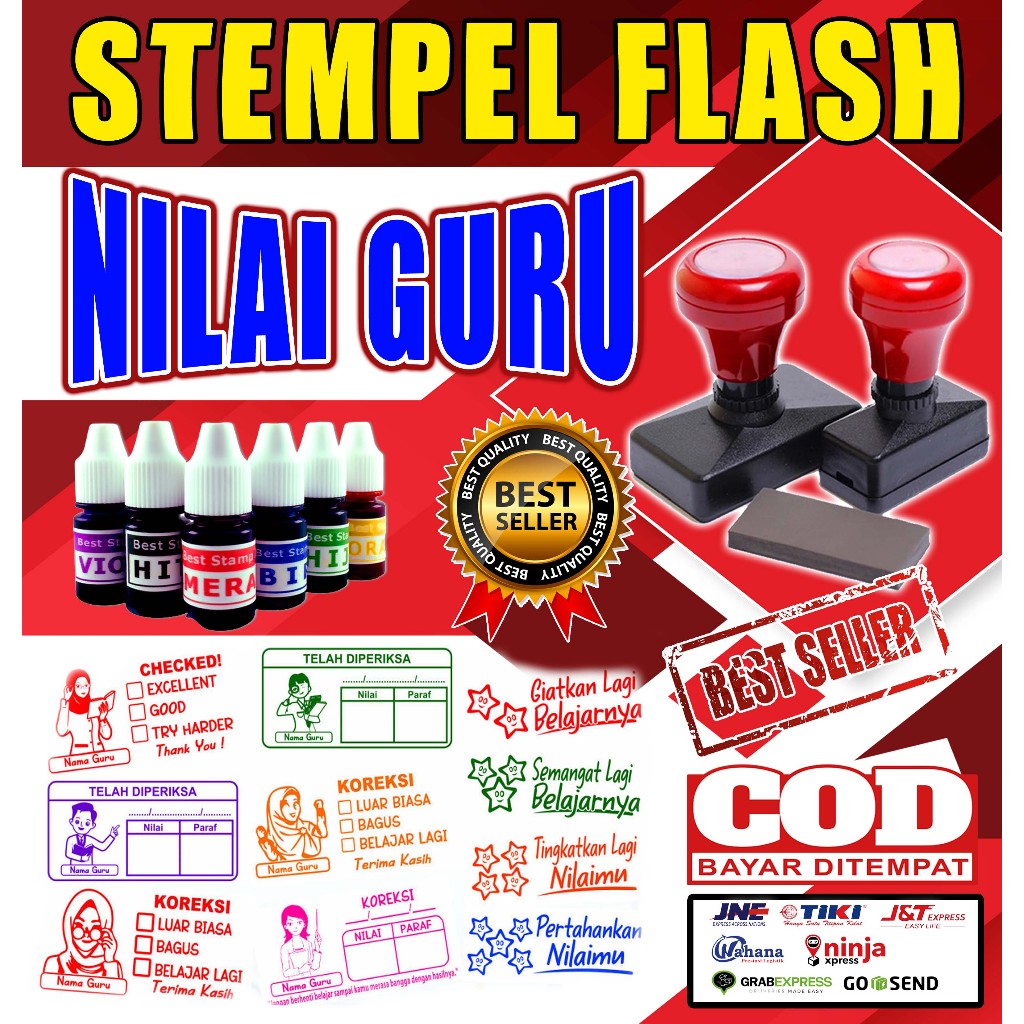 Jual Stempel Nilai Guru / Penilaian / Koreksi / Checked | Shopee Indonesia