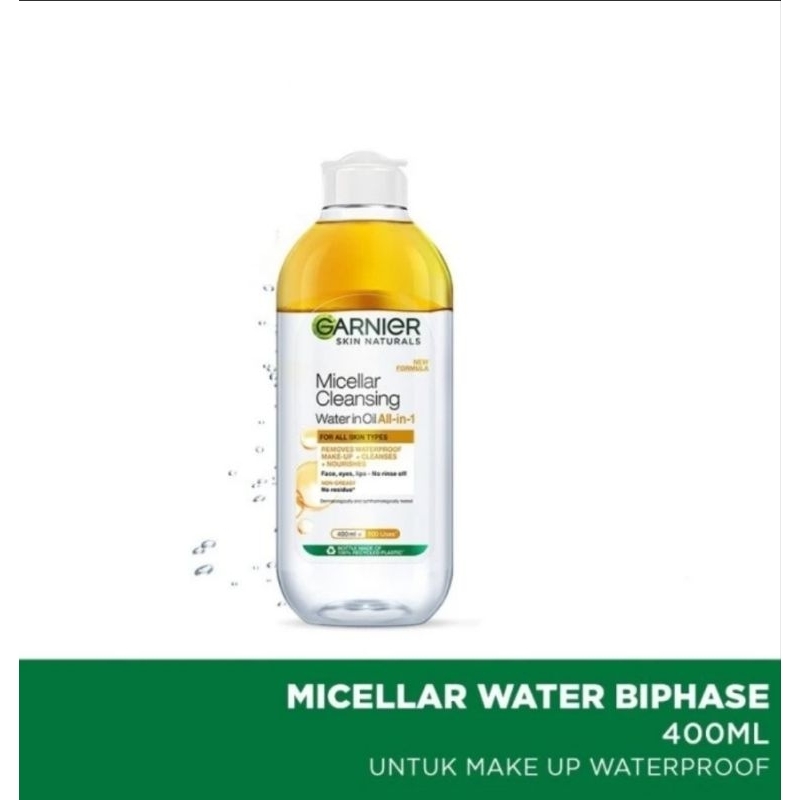 Jual Garnier Micellar Oil Infused Water Biphase 400 ML | Shopee Indonesia