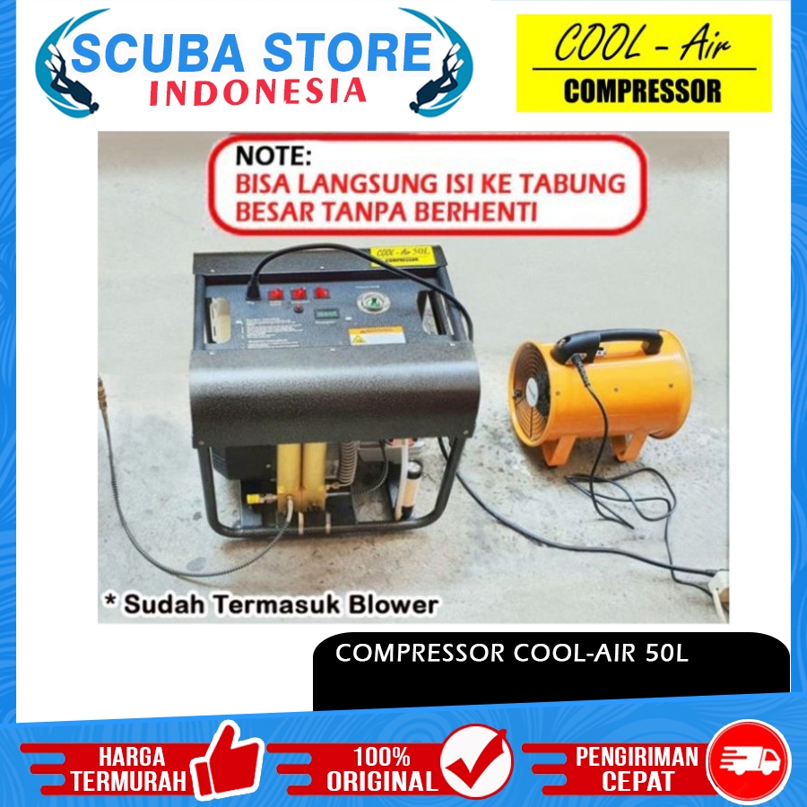 Jual Compressor Pompa PCP Cool-air 50L Electric Dengan Filter Kompresor ...