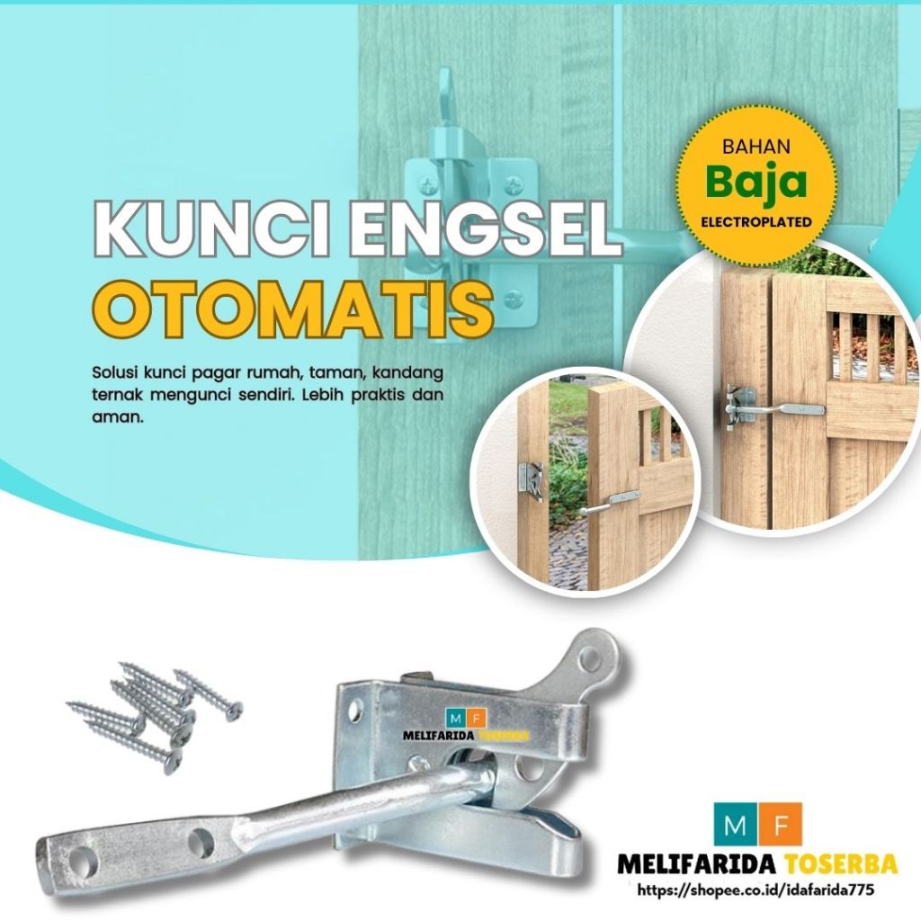 Jual Kunci Selot Pintu Otomatis Bahan Baja Electroplated Untuk Pagar ...
