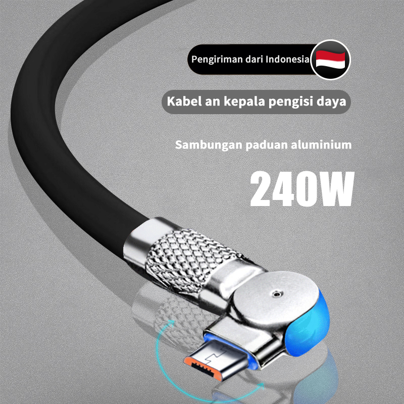 Jual Kabel Data Type C Fast Charging Kabel Casan Tipe C Micro USB iOS ...