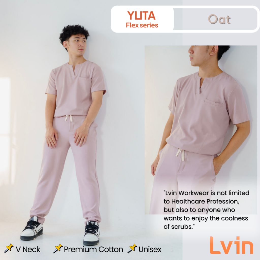 Jual [ Lvin ] FLEX V - YUTA - Baju OKA V neck / Baju Jaga / Set Baju ...