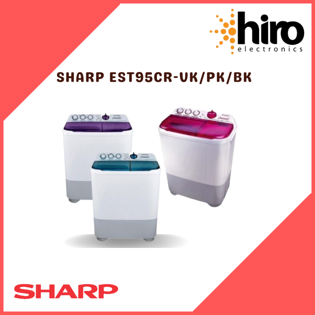Jual MESIN CUCI SHARP EST 95 CR Kapasitas 9kg (Khusus Wilayah Magelang ...