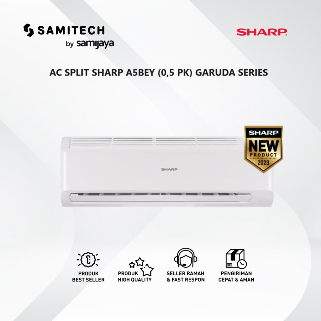 Jual AC SPLIT SHARP A5BEY 0,5 OK 1/2 PK GARUDA SERIES | Shopee Indonesia