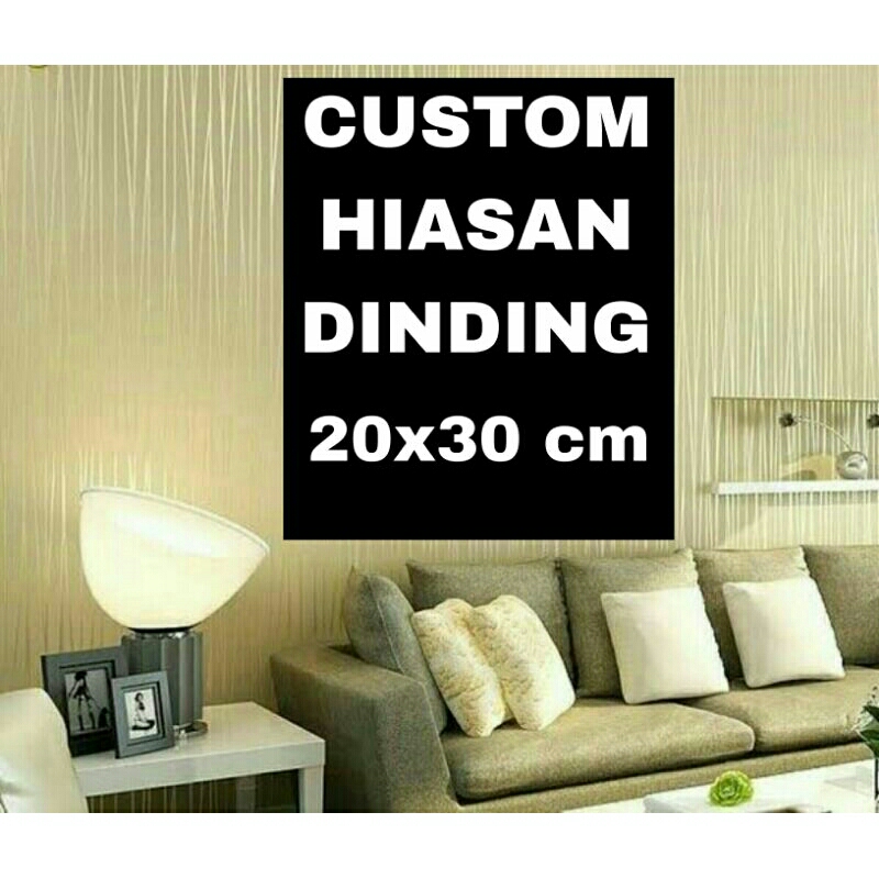 Jual Hiasan dinding custom wall decor custom foto ukuran 20x30 cm ...