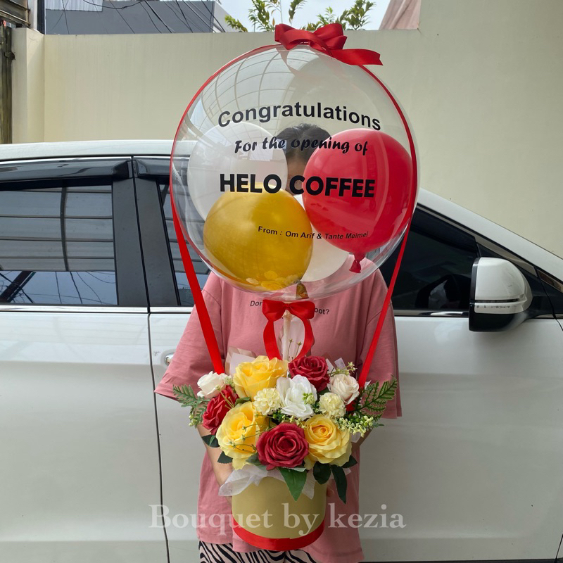 Jual (READY 2-5 jam) Bloom Box balon bunga Grand Opening | Bucket ...