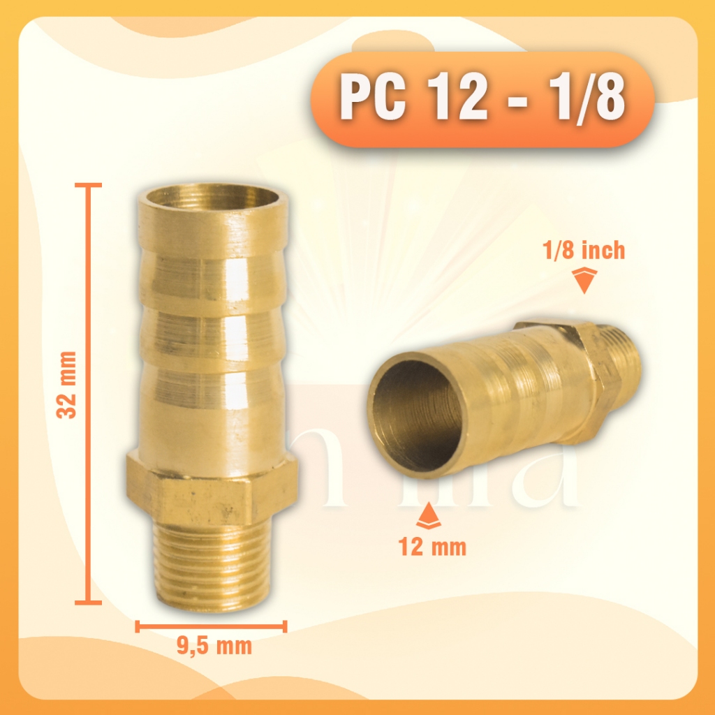 Jual Hose nepel / nepel selang Kuningan Drat Male PC | Shopee Indonesia