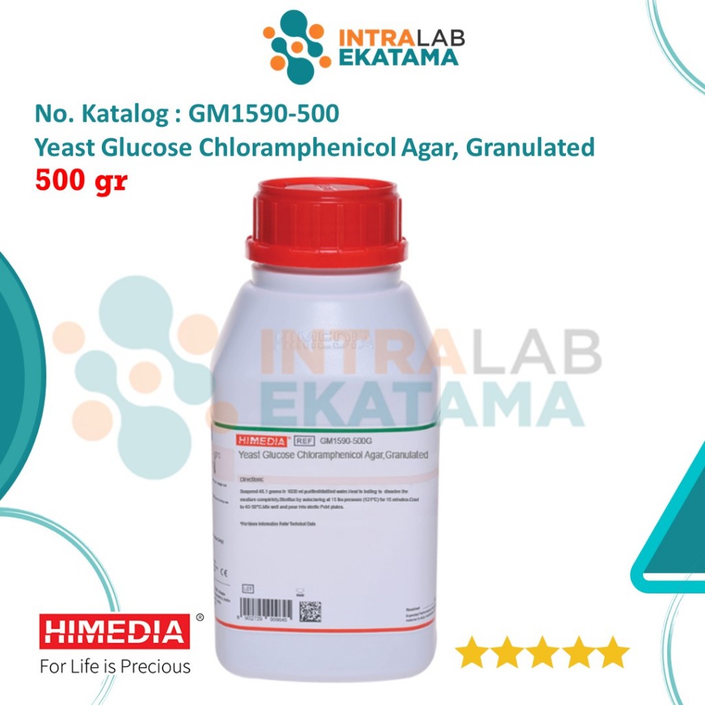 Jual GM1590-Yeast Glucose Chloramphenicol Agar, Granulated | Shopee ...