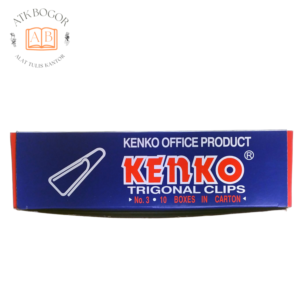 Jual Penjepit Kertas Kenko Trigonal Clips No. 3 - Isi 1 Pack / 10 Boxes ...