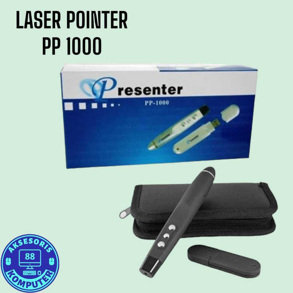 Jual LASER POINTER PP1000 WIRELESS PRESENTER LASER POINTER PP 1000 | Shopee Indonesia