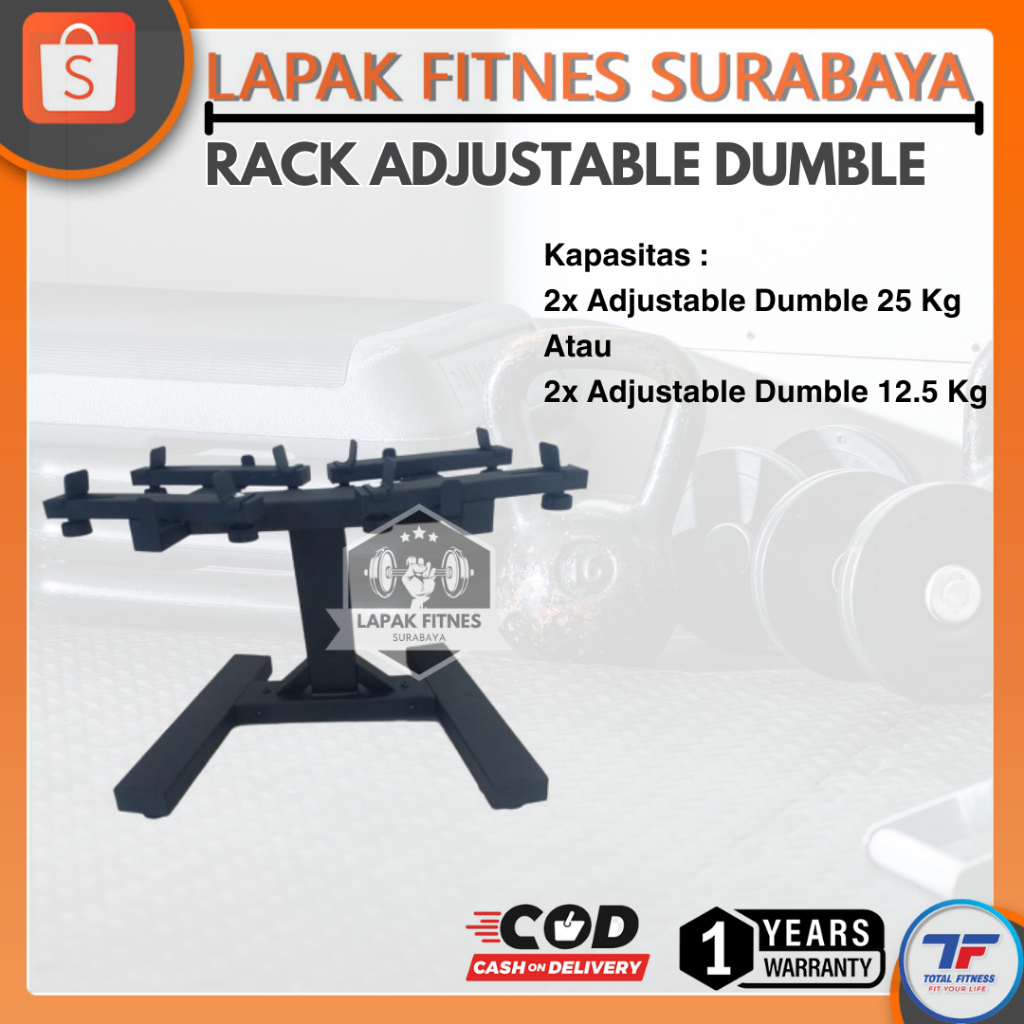 Jual Alat Olahraga Fitness Rack Adjustable Dumble - Rack Barbel Murah ...