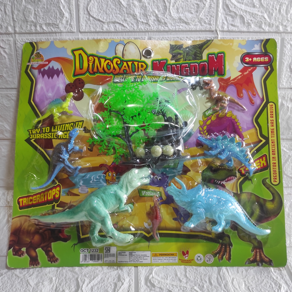 Jual Dinosaur Kingdom Mainan Miniatur Dino Dinosaurus Karet Edukatif ...