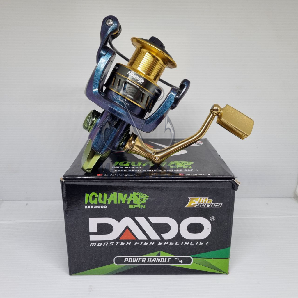 Jual REEL POWERHAANDLE DAIDO IGUANA SPIN 12+1 BALLBEARING UKURAN 1000 ...