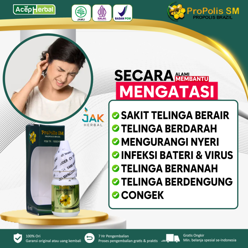 Jual Obat Sakit Telinga Telinga Berair Gangguan Pendengaran Gendang Telinga Robek Telinga ...