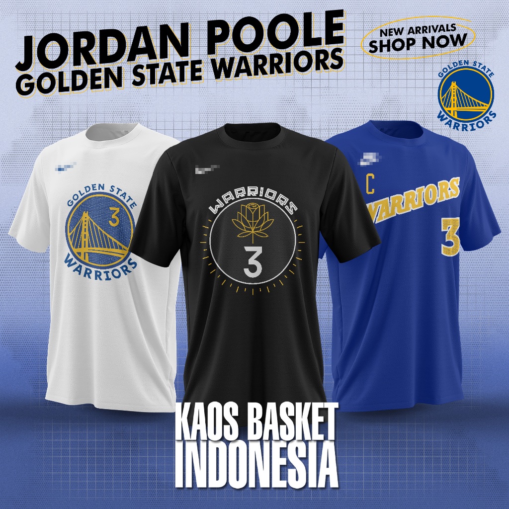 Jual Baju Basket Pria Wanita NBA T shirt basket Kaos Golden State ...