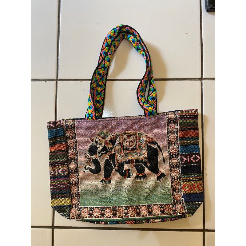 Jual handbag kanvas thailand - tas thailand totebag - oleh oleh bangkok ...