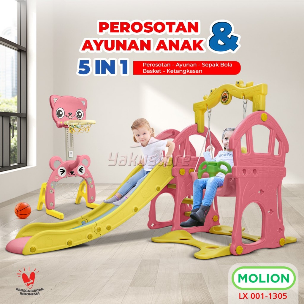 Jual MOLION SNI Perosotan Ayunan Anak Swing Mainan Seluncuran Hiburan ...