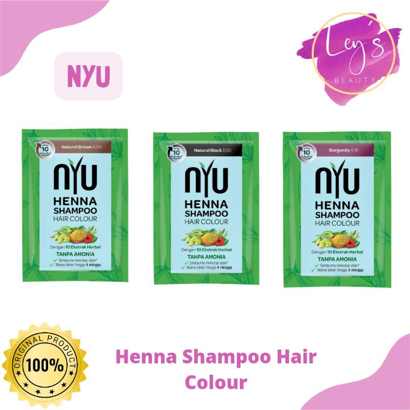 Jual Nyu Henna Shampoo Hair Colour | Shopee Indonesia