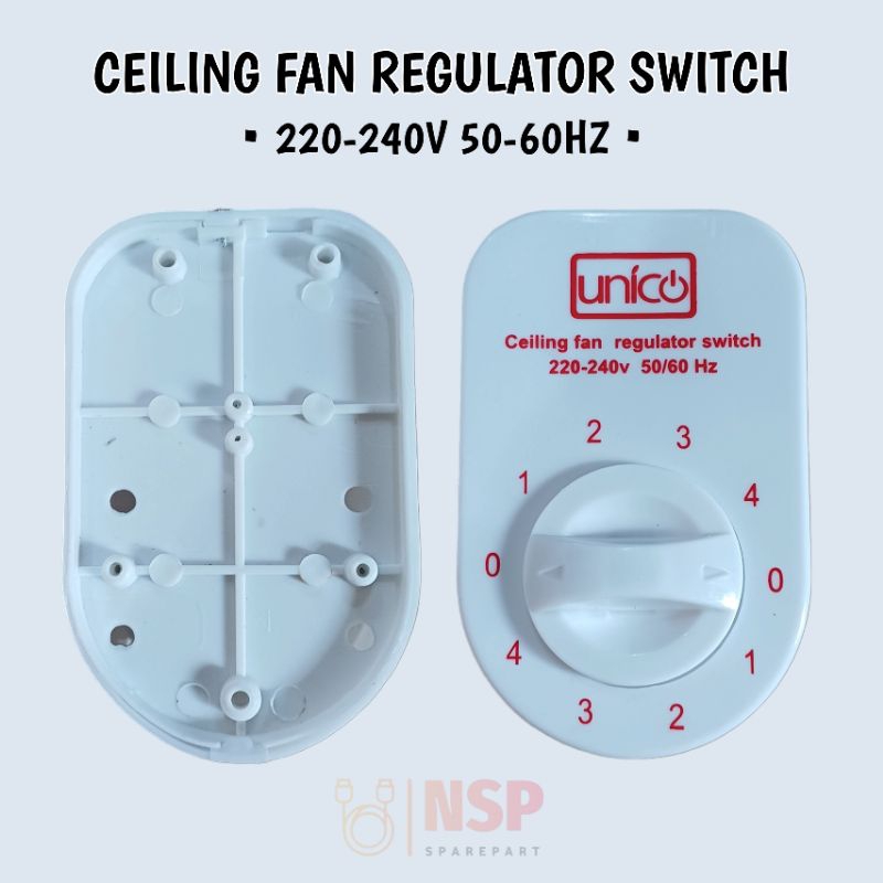 Jual Saklar Kipas Angin Ceiling Fan Regulator Switch 4 Level 220-240V ...